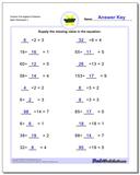 Division Pre-Algebra Worksheets
