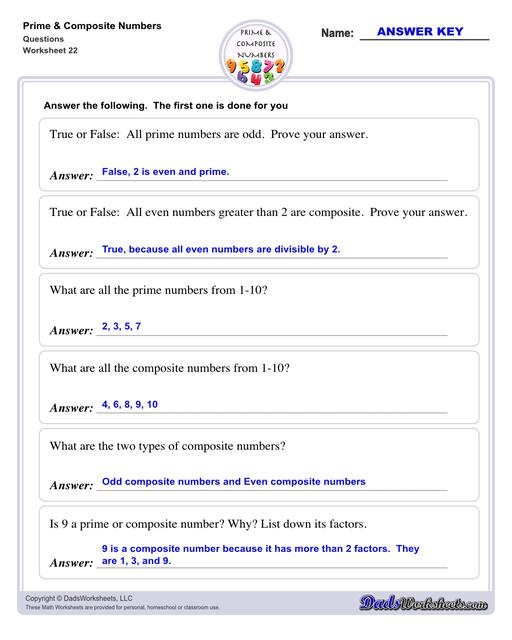 Prime And Composite Numbers Prime And Composite Numbers