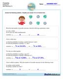 Probability Worksheets