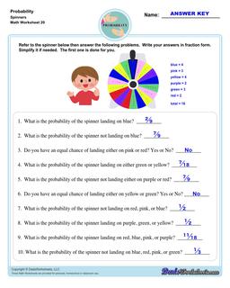 Probability Worksheets
