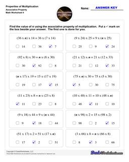 Properties of Multiplication
