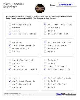 Properties of Multiplication