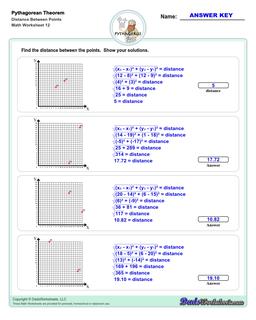 Pythagorean Theorem Worksheets