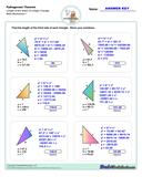 Pythagorean Theorem Worksheets