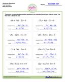 Quadratic Equations Worksheets