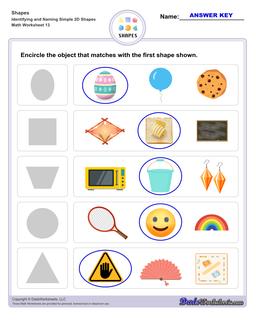Shapes Worksheets