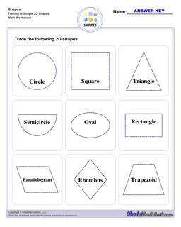 Shapes Worksheets