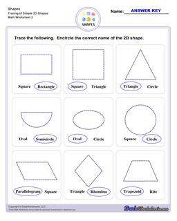 Shapes Worksheets