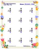 Spring Math Worksheets