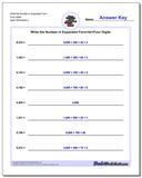 Standard, Expanded and Word Form: Write Numbers in Expanded Form