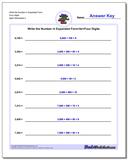 Standard, Expanded and Word Form: Write Numbers in Expanded Form