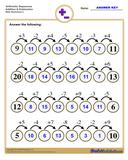 Subtraction Sequences Worksheets