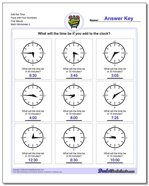 Time Worksheets Minutes Seconds