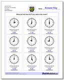 Telling Analog Time: Simple Time Addition