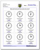 Telling Analog Time: Simple Time Addition