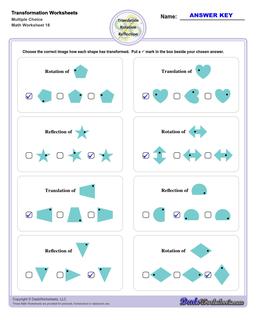 Transformation Worksheets