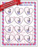 Math Worksheets: Valentine's Day: Valentine's Day Multiplication ...