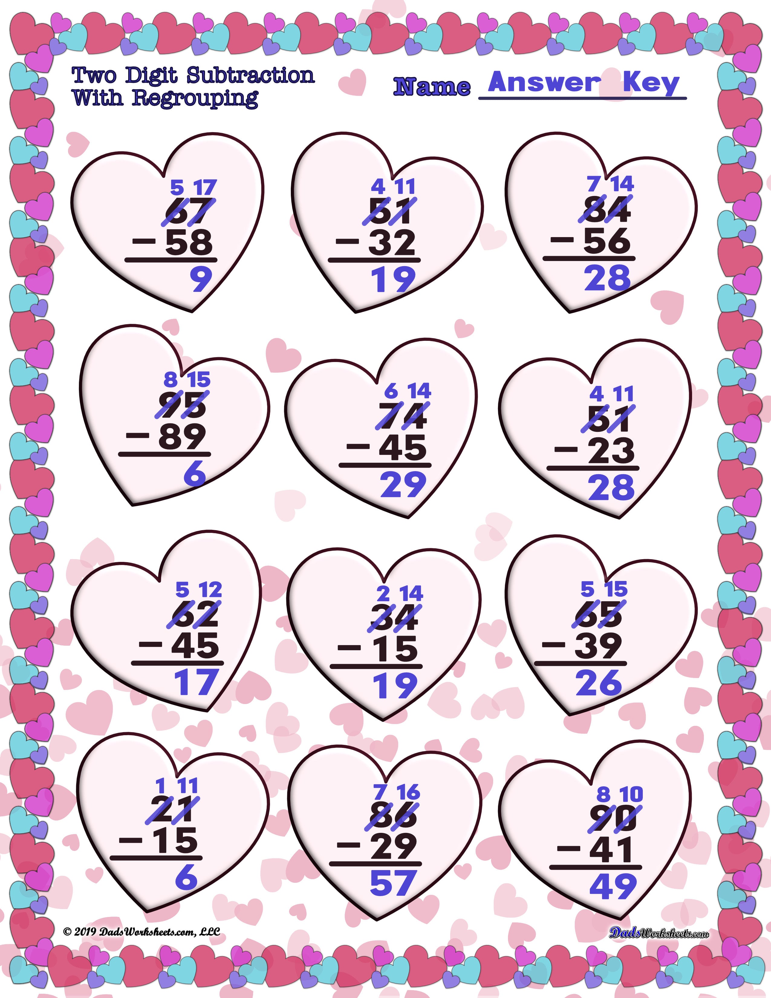 Valentine's Day Worksheets to Make Math Fun!