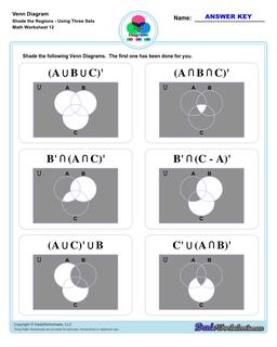 Venn Diagram Worksheets And Templates