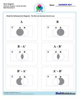 Venn Diagram Worksheets and Templates