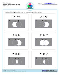 Venn Diagram Worksheets and Templates