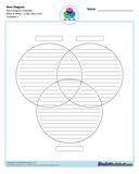Math Worksheets: Venn Diagram : Venn Diagram Template Black And White 3 ...