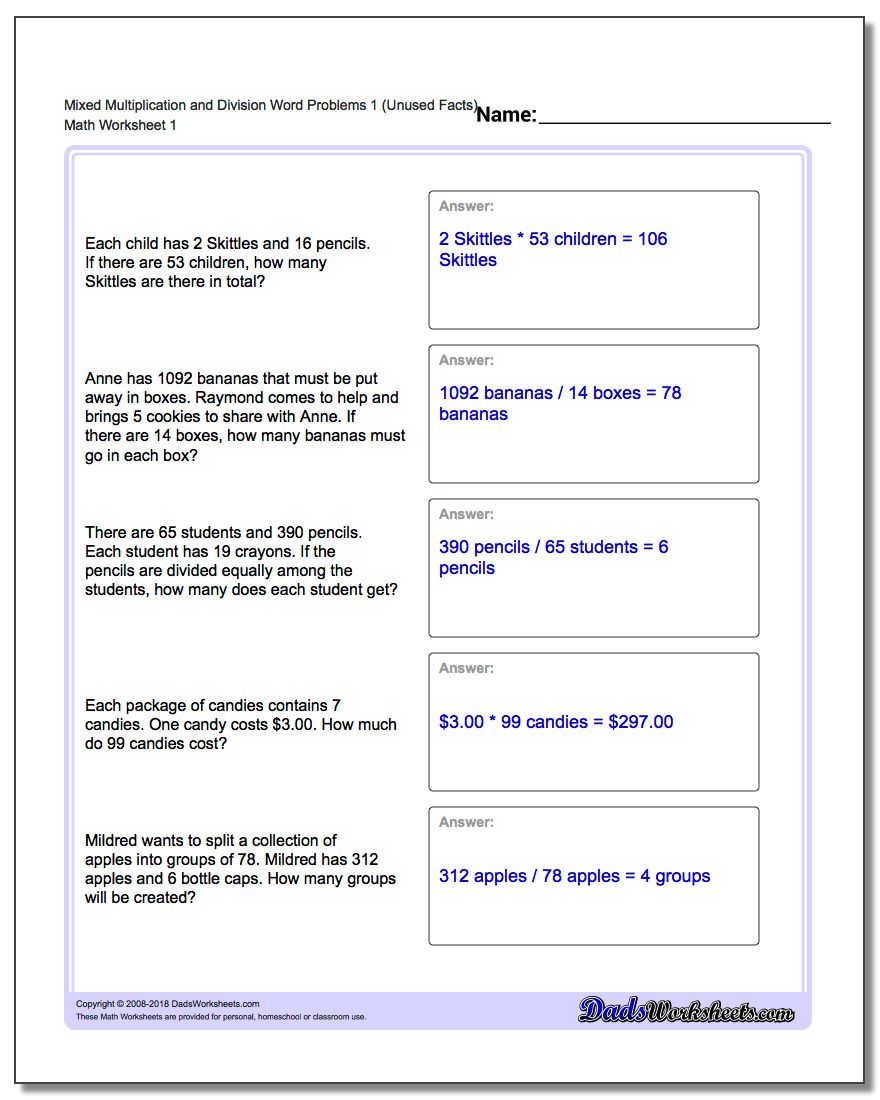 Word Problems