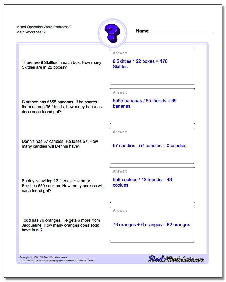 Fractions And Mixed Numbers Worksheets